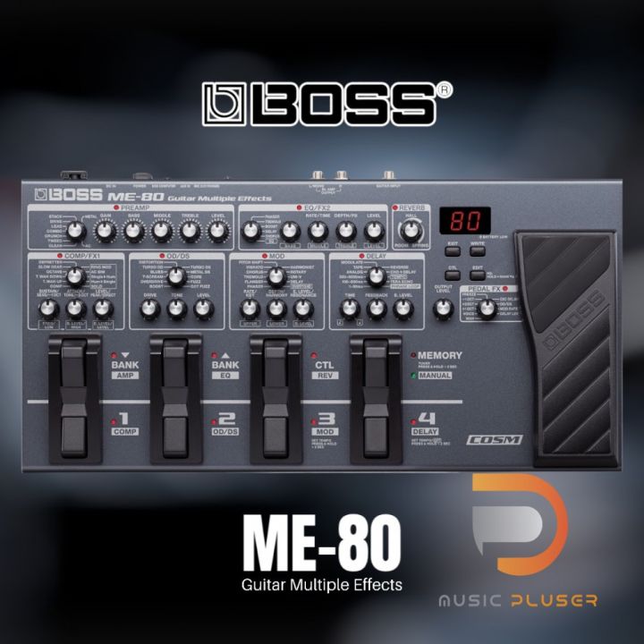 Boss ME-80 #สุดยอด มัลติเอฟเฟ็ค จาก #boss ที่ออกแบบมาเพื่อตอบสนองกลุ่ม ...