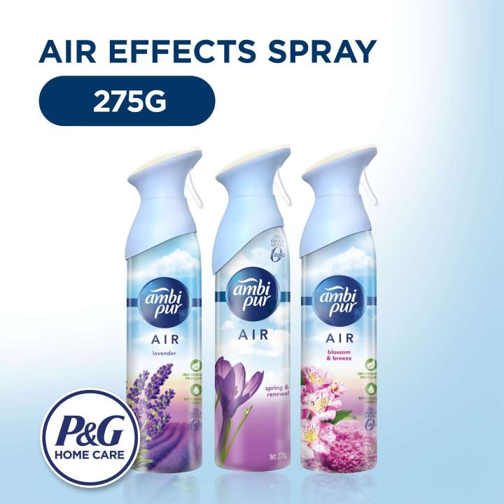 Ambi Pur Air Freshener Lavander Vanilla & Comfort Blossoms & Breeze Spring & Renewal 275G Air ...