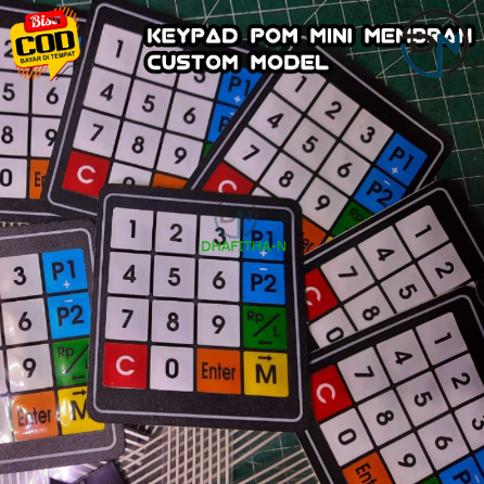 Keypad Pertamini Digital Keypad Membran 4x4 Tombol Model Custom Pom ...