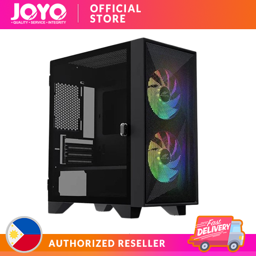 BRAND NEW OCPC SCURA MESH MICRO-TOWER GAMING CASE W/ 2*140MM ARGB FAN ...