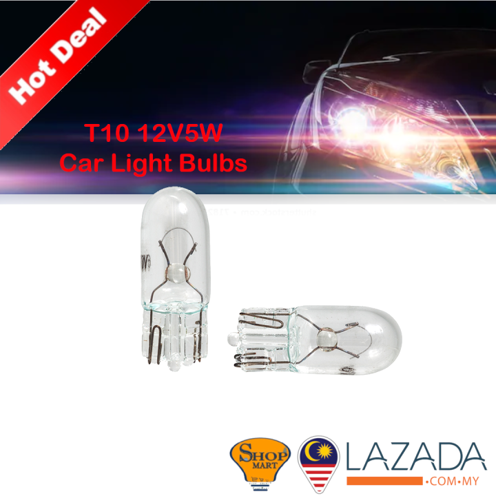 1PCS T10 12V5W Car Light Bulbs Signal Lamp Reverse Light Car License ...