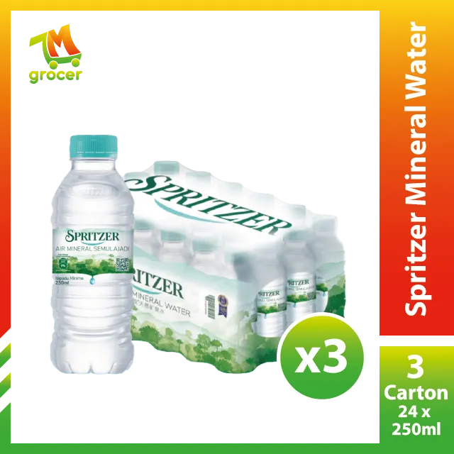 Spritzer Mineral Water (24 x 250ml) X 3 Carton | Lazada