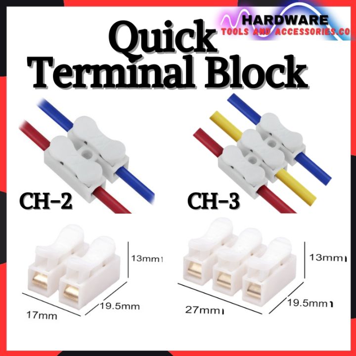 3 Pin Connector Wiring Connectors Kit ALLECIN Push Quick Wire Cable ...