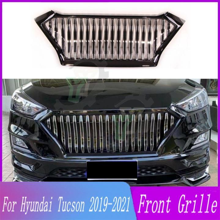 GT Style Car Front Bumper Grille Centre Panel Styling Upper Racing ...