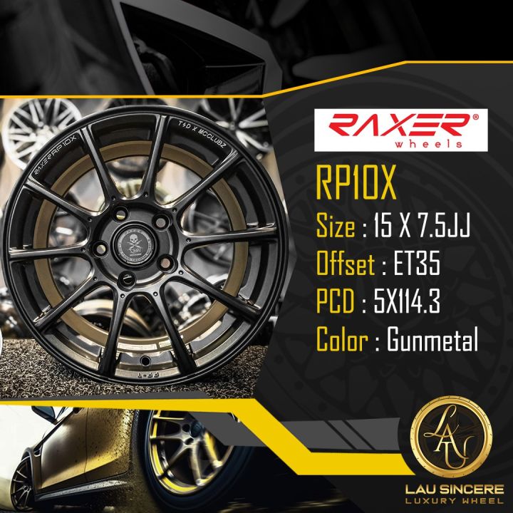 Raxer RP10X 15 X 7.5JJ 5X114.3 Gunmetal | Lazada