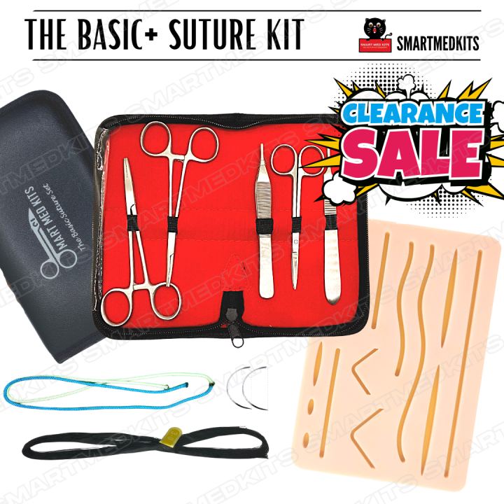 CLEARANCE BASIC/ ADVANCED Suture Practice Kit (COMPLETE SET)/Suture Kit ...