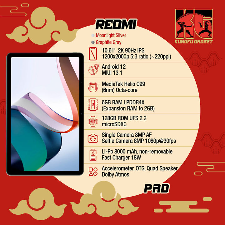 Redmi Pad 6/128 Garansi Resmi Xiaomi Indonesia | Lazada Indonesia