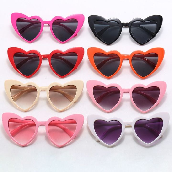 2024 Latest Korean Design BYS SPEC Heart-Shaped Sunglasses Women UV400 ...