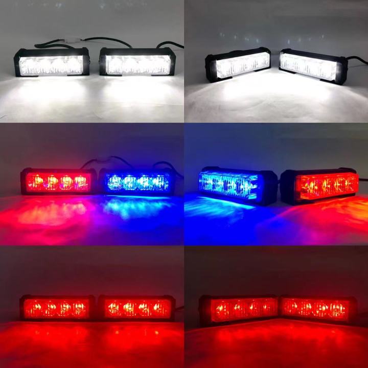 CPO.PH 4LED 12-24V BLINKER LIGHT (RED, WHITE, RED BLUE) HIGH QUALITY ...