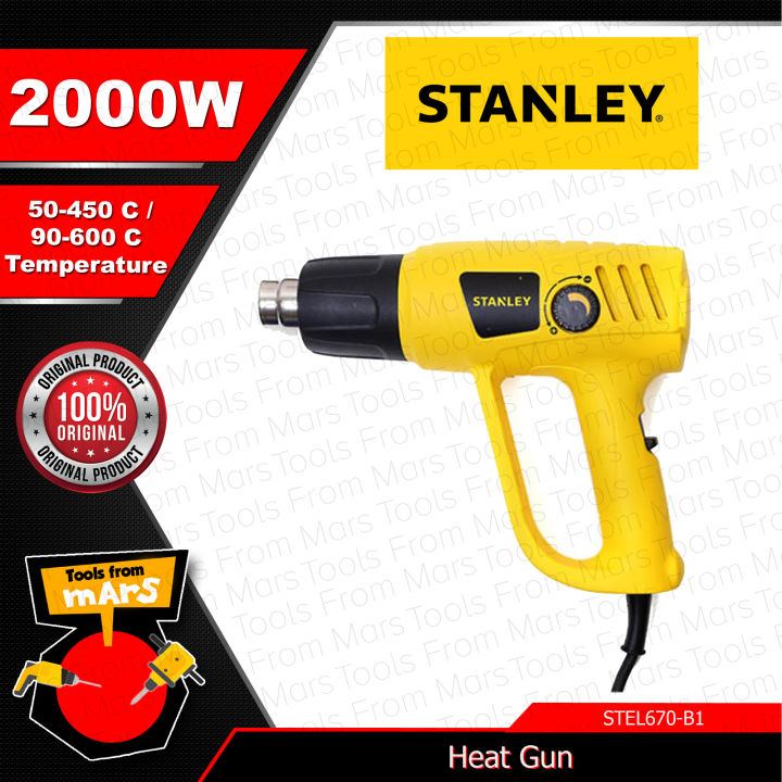 STANLEY Hot Air Heat Gun 2000W STEL670-B1 •TOOLS FROM MARS• SPT | Lazada PH