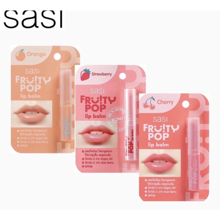 ลิป บาล์ม ศศิ ฟรุ้ตตี้ ป๊อป SASI Fruity POP Lip Balm ขนาด 1.5 g ...