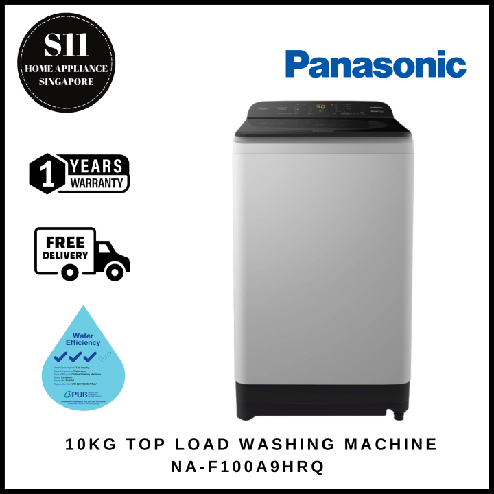 Panasonic NA-F100A9HRQ 10KG Top Load Washing Machine for Stain Care - 2 ...