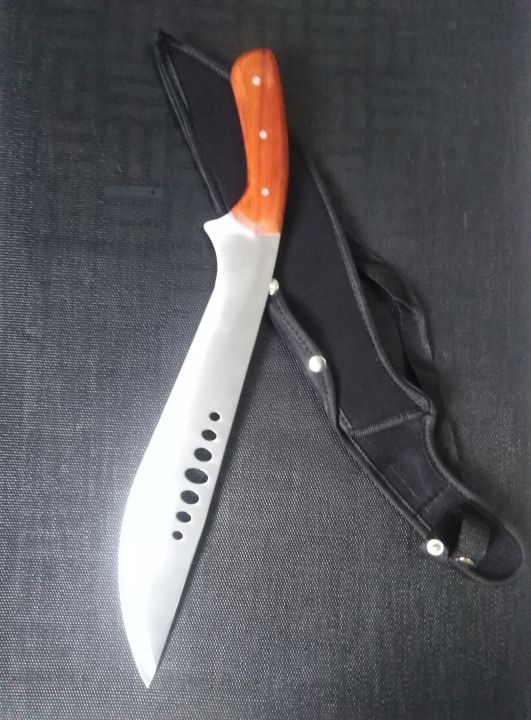 3MM Camping Garden Jungle Bolo with Nylon Sheath Full Tang/ Makapal ...