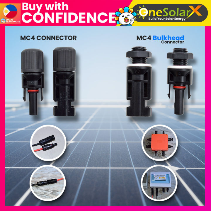MC4 Connector & MC4 Bulkhead 1/2/4/6 Set 30A PV Solar Wire Joiner ...