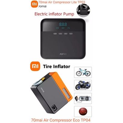 2024 70mai Air Compressor Eco TP04 Lite TP03 Electric Tire Inflator ...