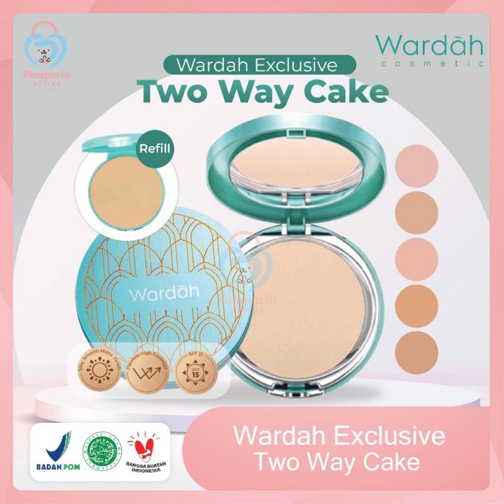 WARDAH EXCLUSIVE Two Way Cake 12gr | Lazada Indonesia