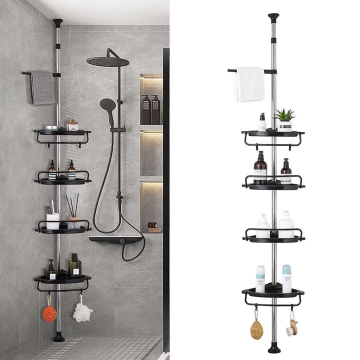 Adjustable Bathroom rack Multi Corner Shelf Shower Organizer | Lazada PH