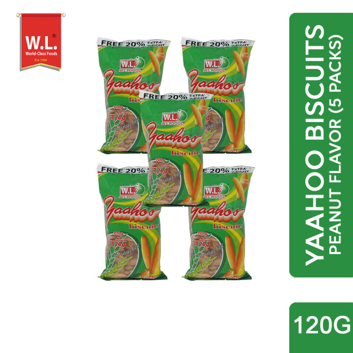 WL FOODS Yaahoo Peanut 120g x 5's | Lazada PH
