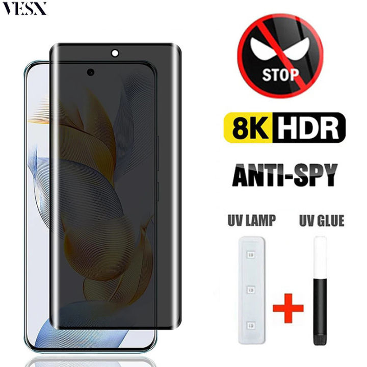 Matte Privacy UV Tempered Glass Screen Protector For Honor Magic 7 6 5 ...