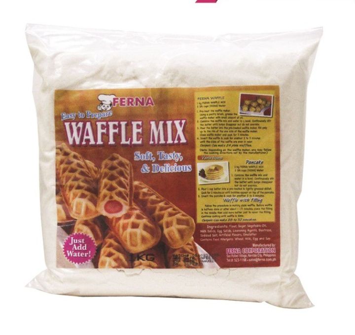 Ferna Waffle Mix for Pancake or Hotdog Waffle 1kg | Lazada PH