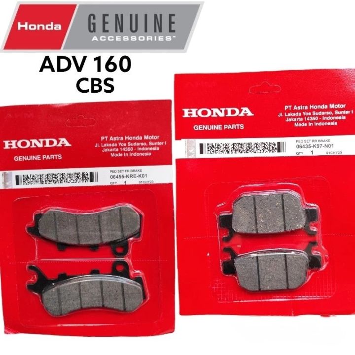 HONDA ADV 160 Brake Pads SET Front Rear Genuine Parts CBS | Lazada PH