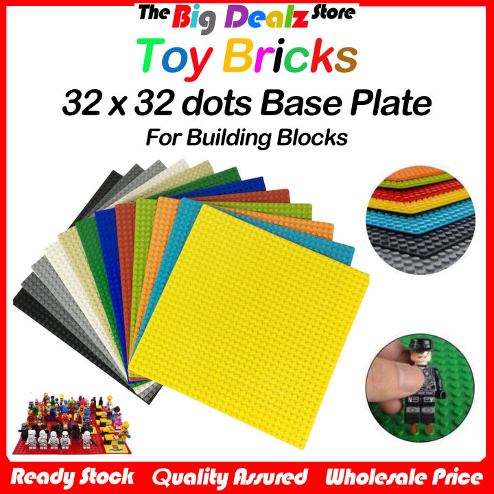 Toy Bricks Base Plate Building Blocks 32x32 Dots Baseplate one-sided ...