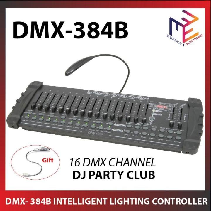 DMX-384B Professional Lighting Effect Controller 16DMX Channel DJ Party Club DMX384B | Lazada PH