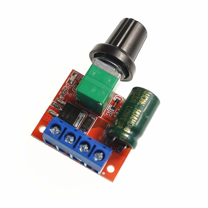 Mini 5A 90W PWM 12V DC Motor Speed Controller Module DC-DC 4.5V-35V Adjustable Speed Regulator ...