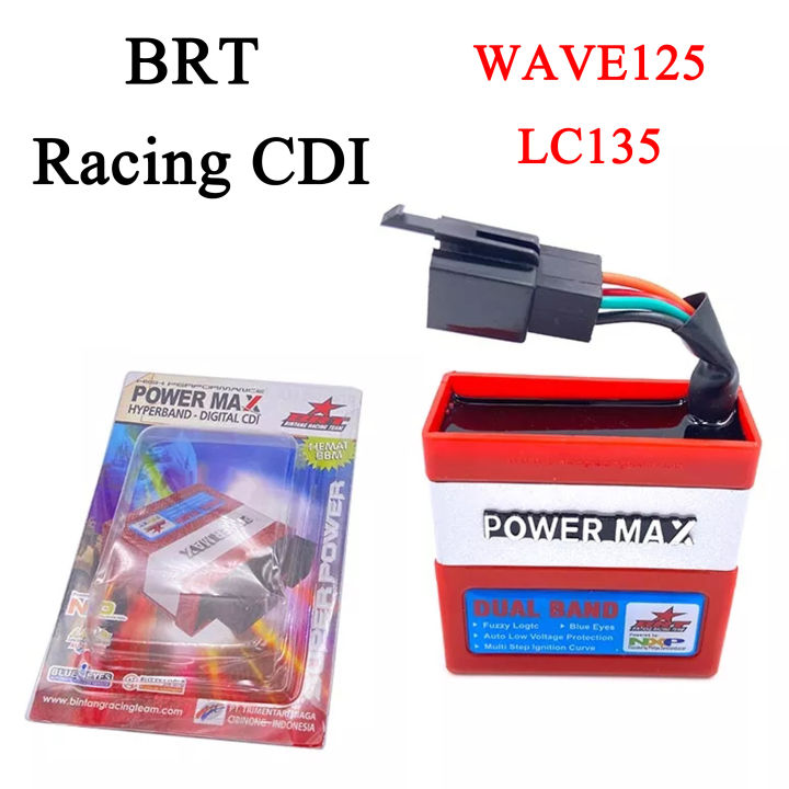 POWER MAX BRT Racing CDI For WAVE 125 LC135 Powermax Racing cdi 4pin ...