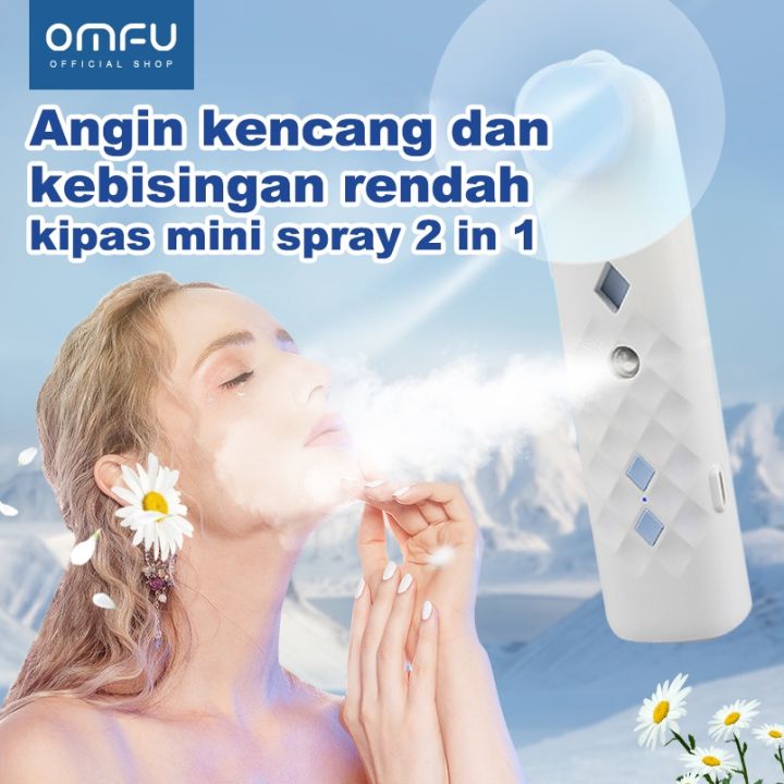 Nano spray kipas mini portable - kipas angin portable nano spray kipas 2 in1 wajah | Lazada ...