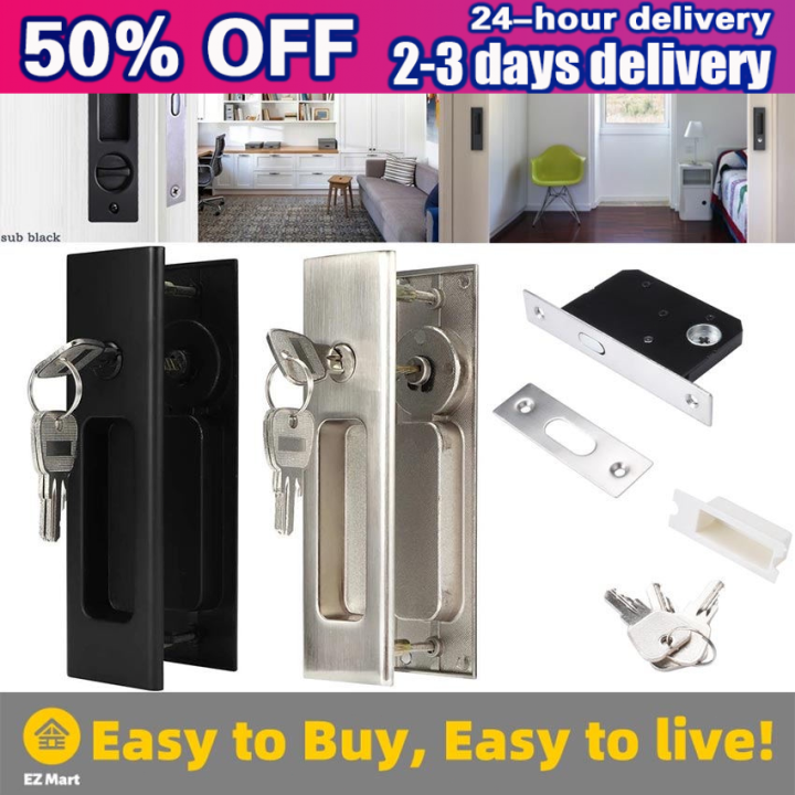 【24 hours delivery】Sliding Door Lock With Key Sliding Door Lock With ...