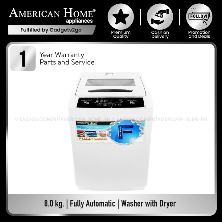 American Home 8.0 Kg. Top Load Fully Automatic Washing Machine AWF ...