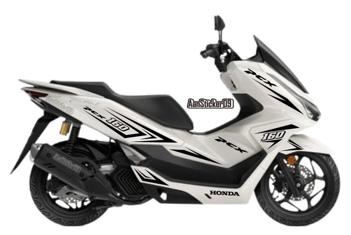 Stiker Cutting Desain Elegan Honda PCX 160 - Warna Cahaya Kuning/Neon ...