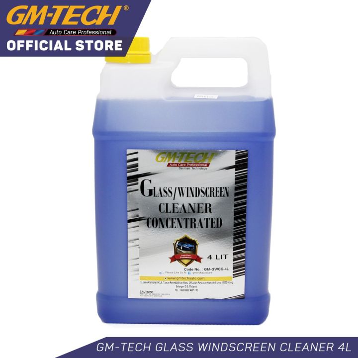 GM-TECH Glass/Windscreen Cleaner Concentrate - 4L | Lazada
