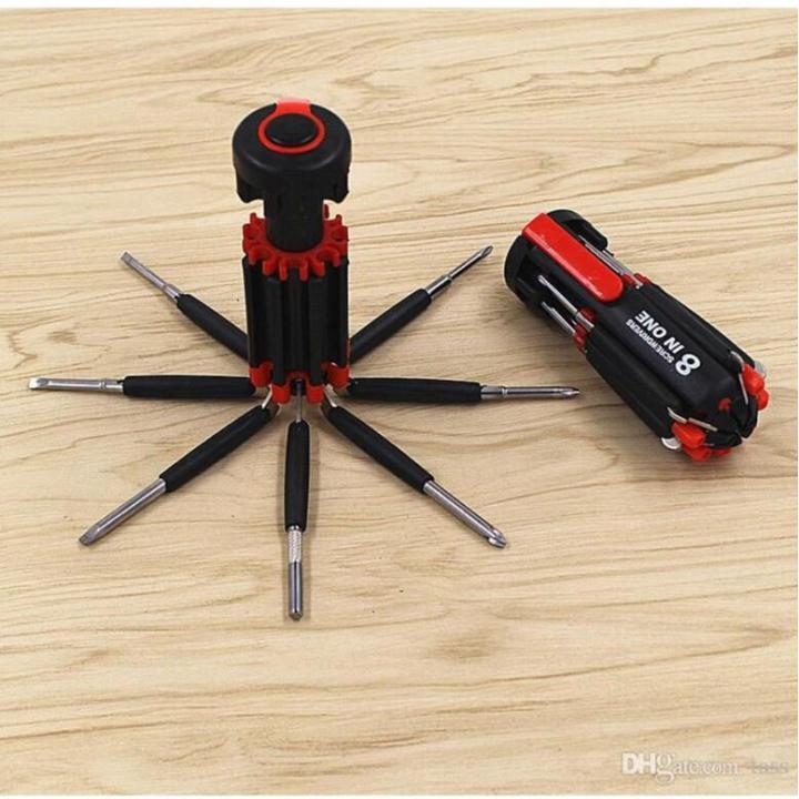 8in1 Multi Screwdriver With Powerful Torch Screwdriver Tool | Lazada PH