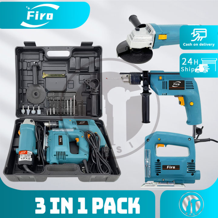 Impact Drill and Electric Angle Grinder and Jig Saw Tool Set 3in1 COD ...