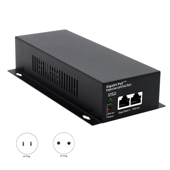 (YKCN) 90W Hi-Power Gigabit POE++ Injector(Af/At/Bt) POE Power Supply ...