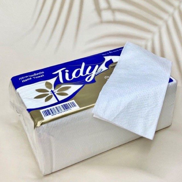 ทิชชู่ ดาษเช็ดมือTidy 2ชั้น 250แผ่น*หนานุ่ม,ซึมซับดี,ไม่เป็นขุย *ห่อน้ำ ...