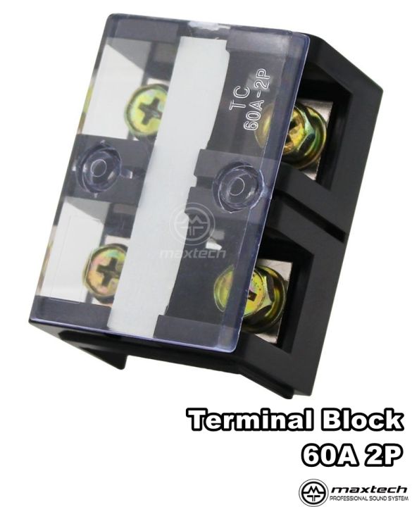 Terminal Block เทอร์มินอลบล็อค 2 PIN 60A 600V | Lazada.co.th