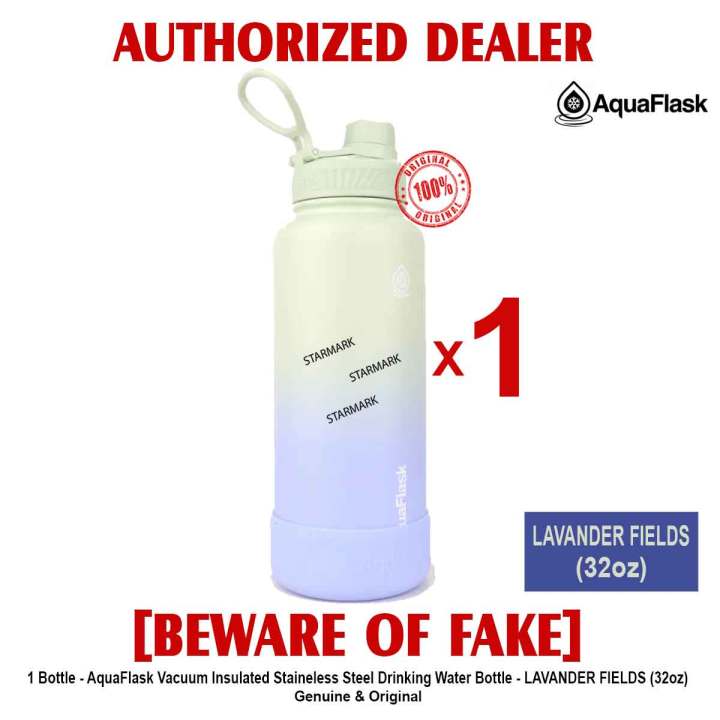 AQUAFLASK 32oz LAVENDER FIELDS Lavander Fields Lavander Field ( Dream Collection III ) Aqua ...