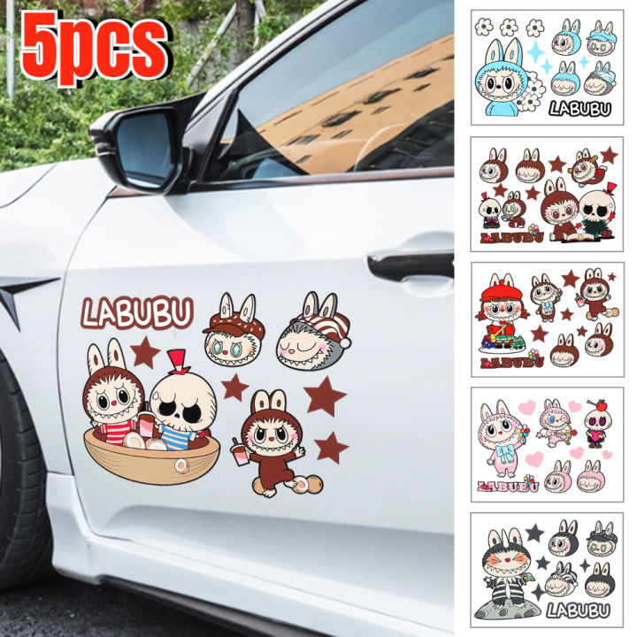 Fun Cartoon LABUBU Elf Car Sticker Automotive Exterior Self-adhesive ...