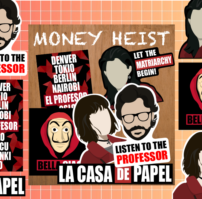 MONEY HEIST WATERPROOF STICKER PACK, LA CASA DE PAPEL | Lazada PH