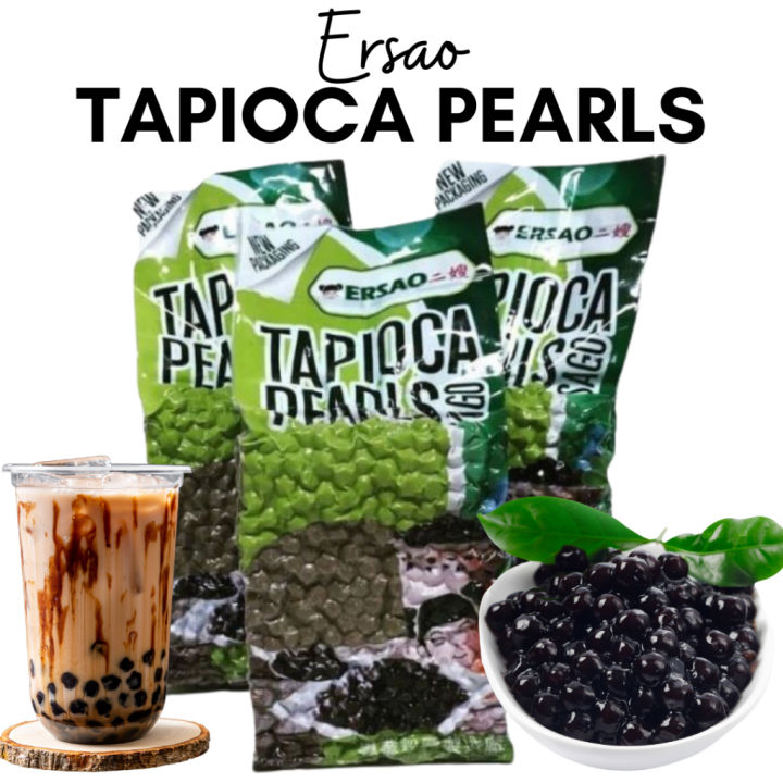 Ersao Tapioca Pearls Injoy Tapioca Pearls for milktea 1kilo | Lazada PH