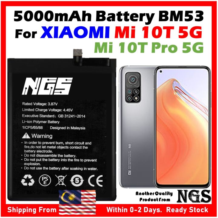 ORl NGS Brand 5000mAh Battery Compatible For BM53 XIAOMI Mi 10T 5G ...