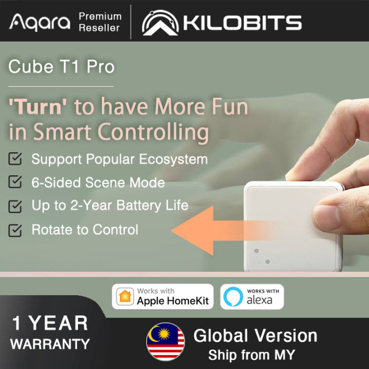 Aqara Cube T1 Pro Global Version 6 Sides to Control Different Scenes and Diverse Actions to ...