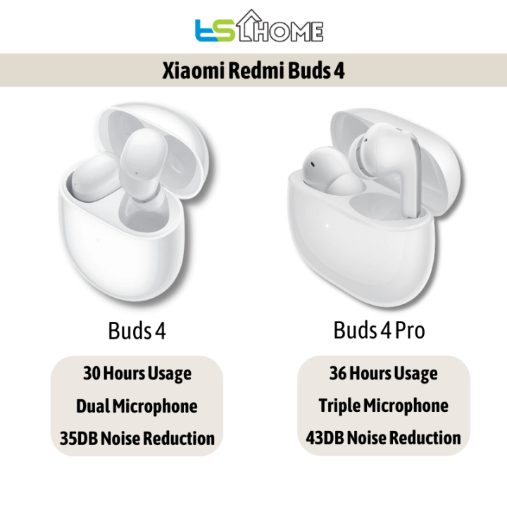 Xiaomi Redmi Buds 4 / Buds 4 Pro Triple Microphone AI Noise Cancelling ...