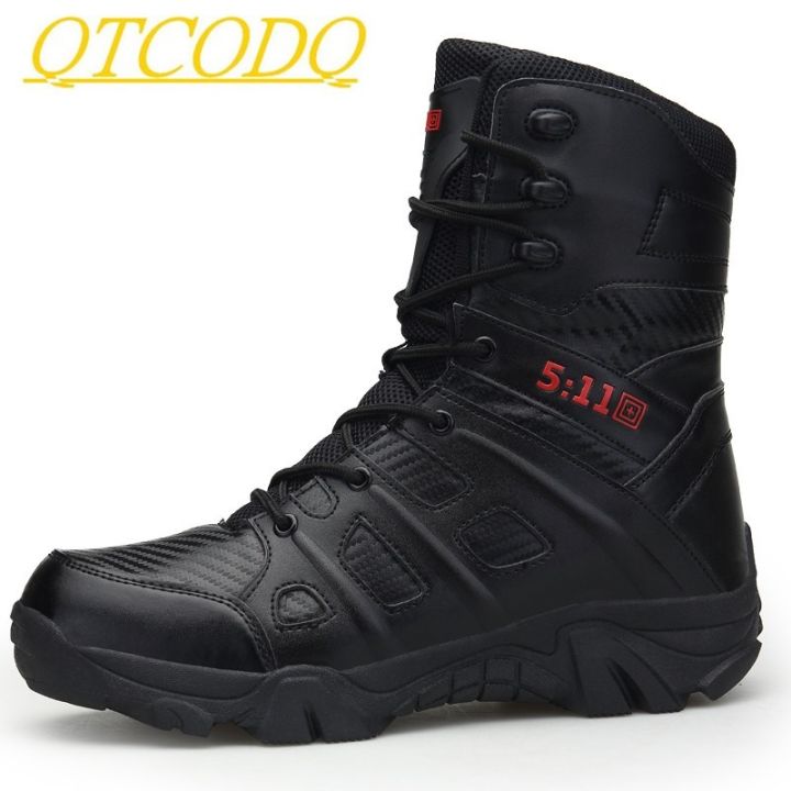 Military Boots 511 Tactical Men's Outdoor Hiking Combat Special Police ...
