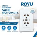 Royu Duplex GFCI Universal Outlet Set Wide Series WD933 Ground-Fault ...
