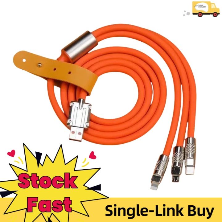 【Local delivery】120W 6A 3 In 1 Fast Charging Charger ，Fast Charger USB ...