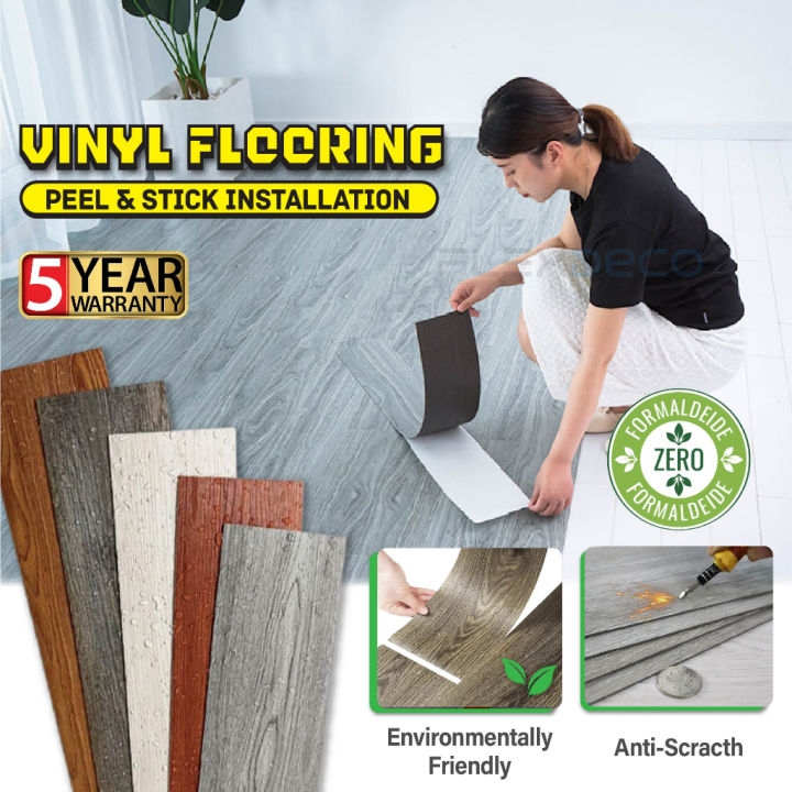 2MM Sticker Lantai Vinyl Pelekat Waterproof Lantai Pelekat Vinyl ...